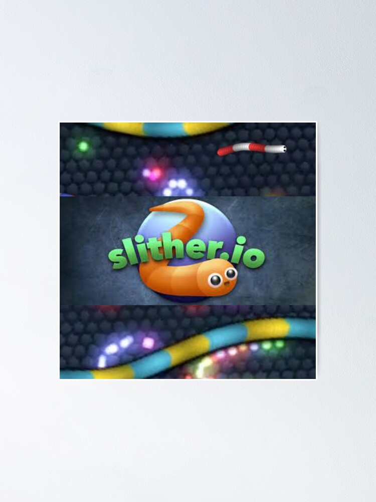 "slither io game" Poster for Sale by berkah-store | Redbubble