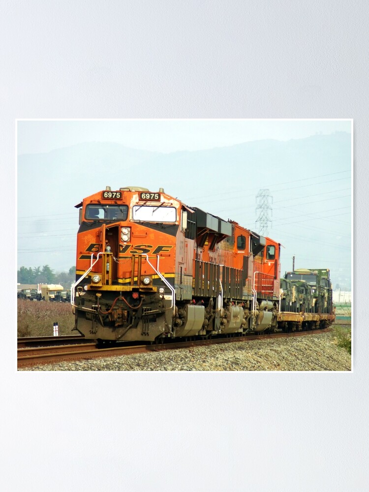 "BNSF Military Train" Poster for Sale by Loco-Station | Redbubble