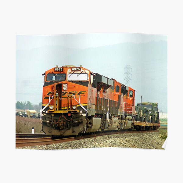 "BNSF Military Train" Poster for Sale by Loco-Station | Redbubble