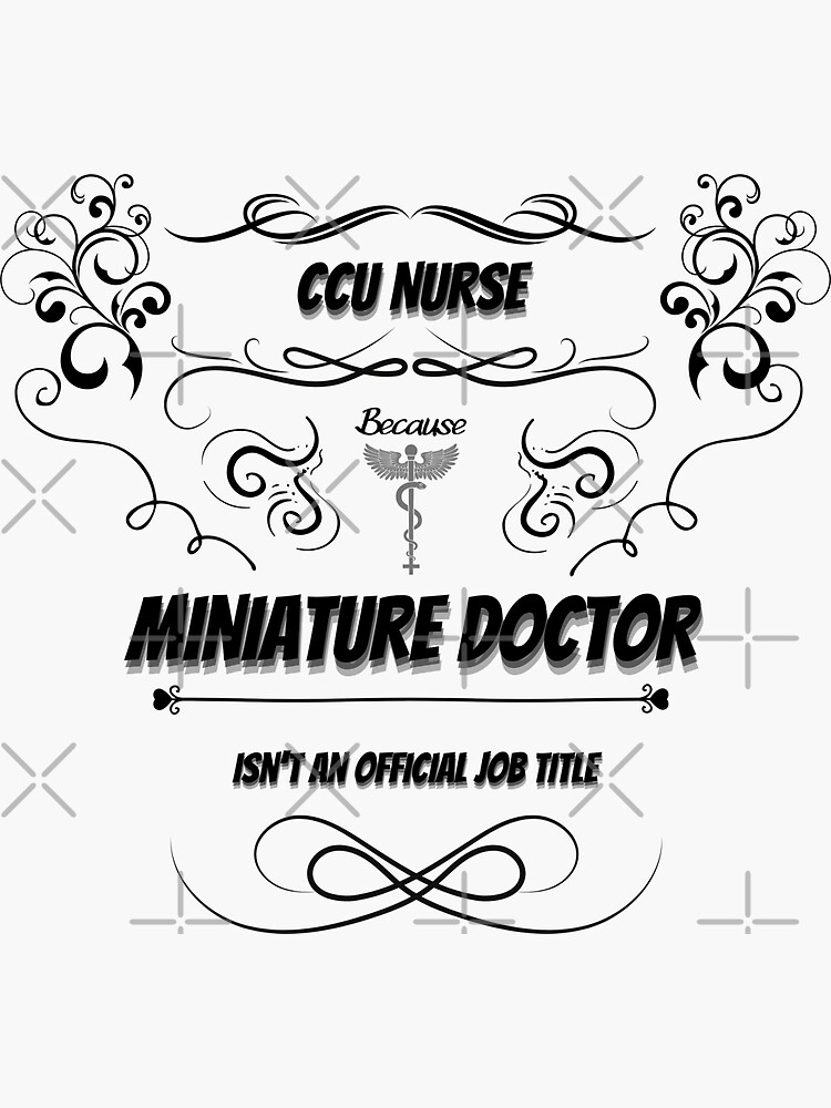 "CCU Nurse" Sticker for Sale by HannahOnline | Redbubble