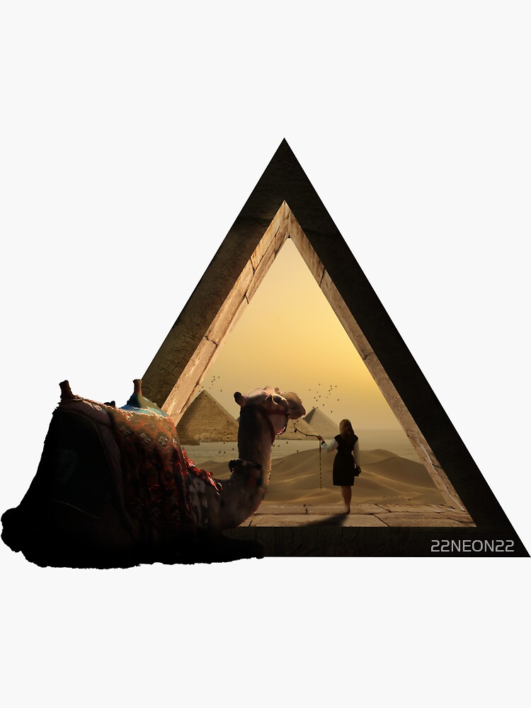 "Pyramid window" Sticker for Sale by 22NEON22 | Redbubble