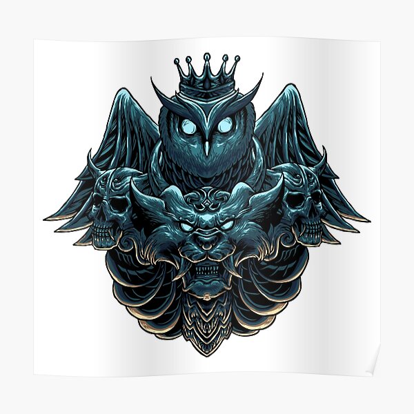 "The Owl and Lion" Poster by renju1902 | Redbubble
