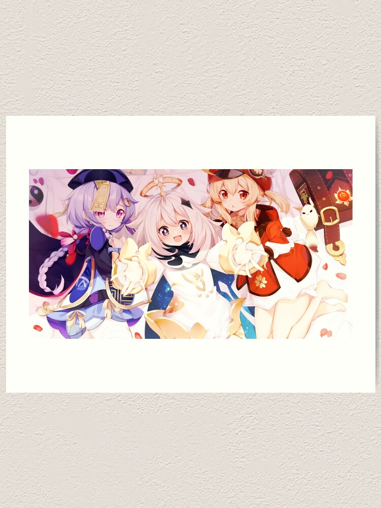 "Genshin impact paimon klee qiqi" Art Print for Sale by maynard974b ...