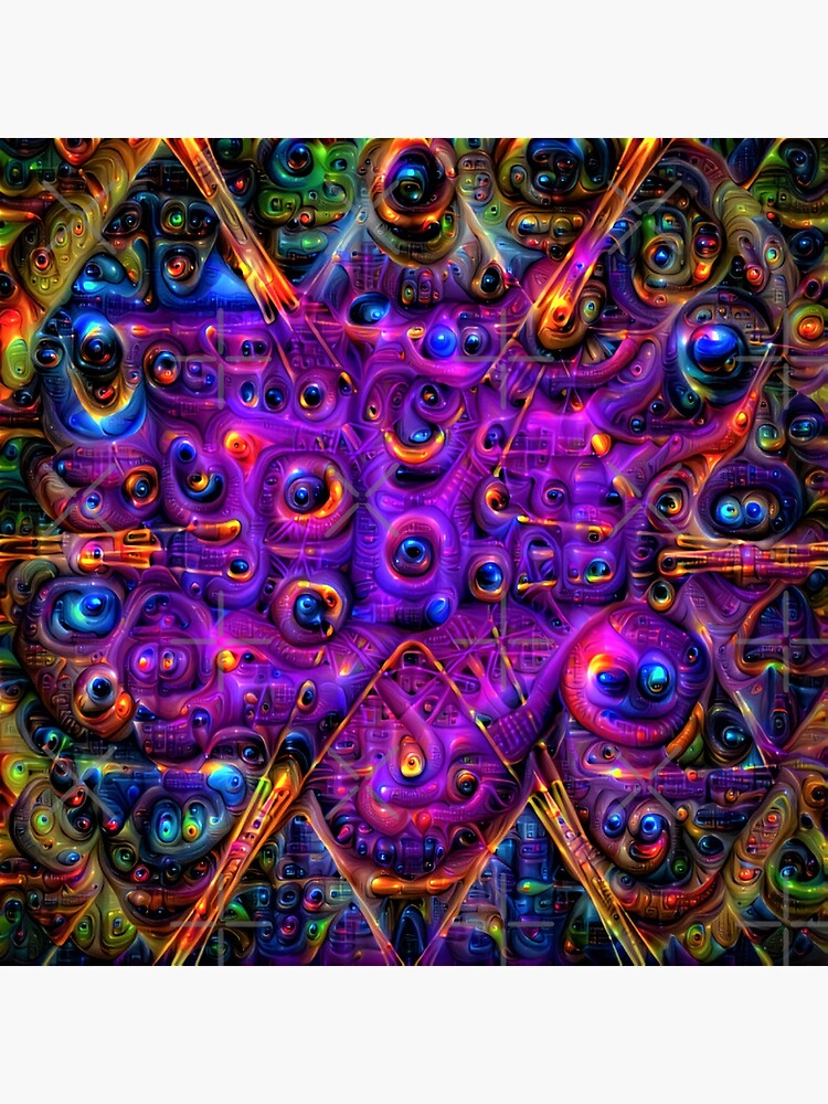 "psychedelic purple geo pattern art" Poster for Sale by BelAnnGrey ...