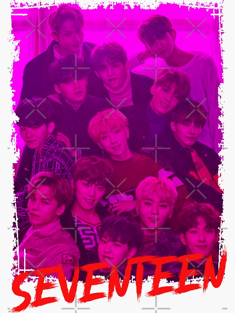 "Seventeen Kpop Group Members Purple Korean Kpop RGB Color Design ...