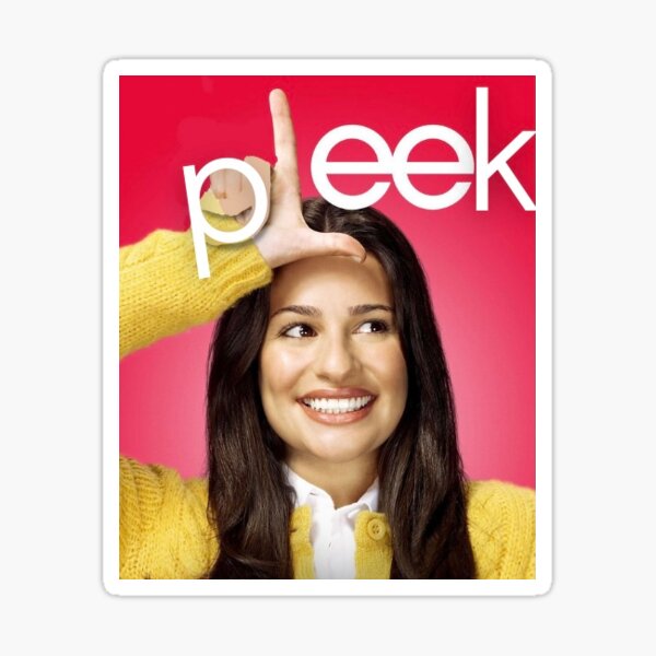 "Pleek Glee" Sticker for Sale by reblessed | Redbubble