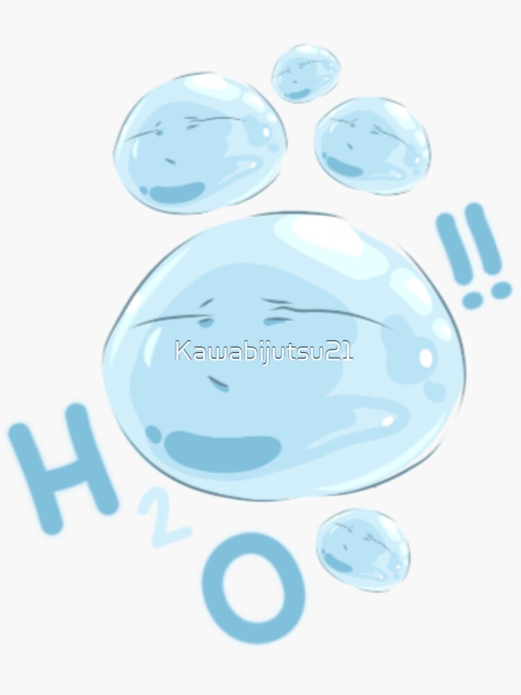 "Cute H2O bubble anime kawaii bubbles" Sticker for Sale by ...