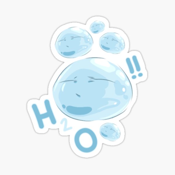"Cute H2O bubble anime kawaii bubbles" Sticker for Sale by ...