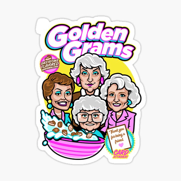 "Golden Grams" Sticker by mitucartoon | Redbubble