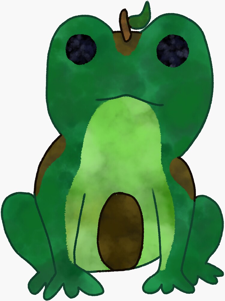 "Avocado Frog" Sticker for Sale by Jocs-Doodles | Redbubble