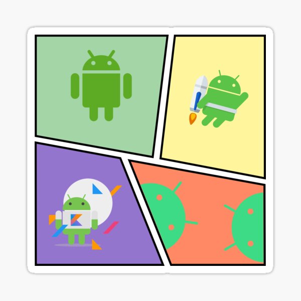 "Android comic" Sticker for Sale by leesander | Redbubble