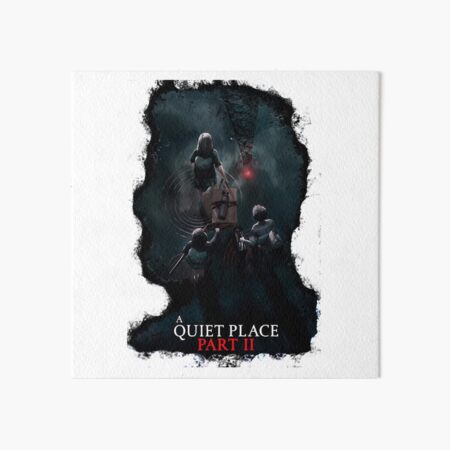 Lámina rígida «Un lugar tranquilo Película de terror de Halloween Fan ...