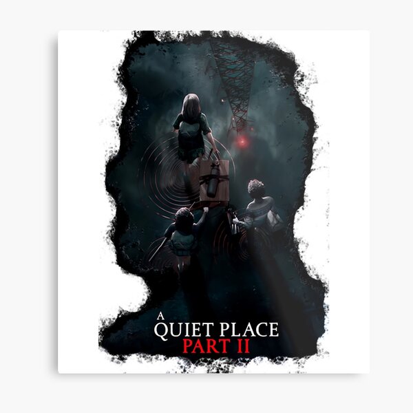 Lámina metálica «Un lugar tranquilo Película de terror de Halloween Fan ...