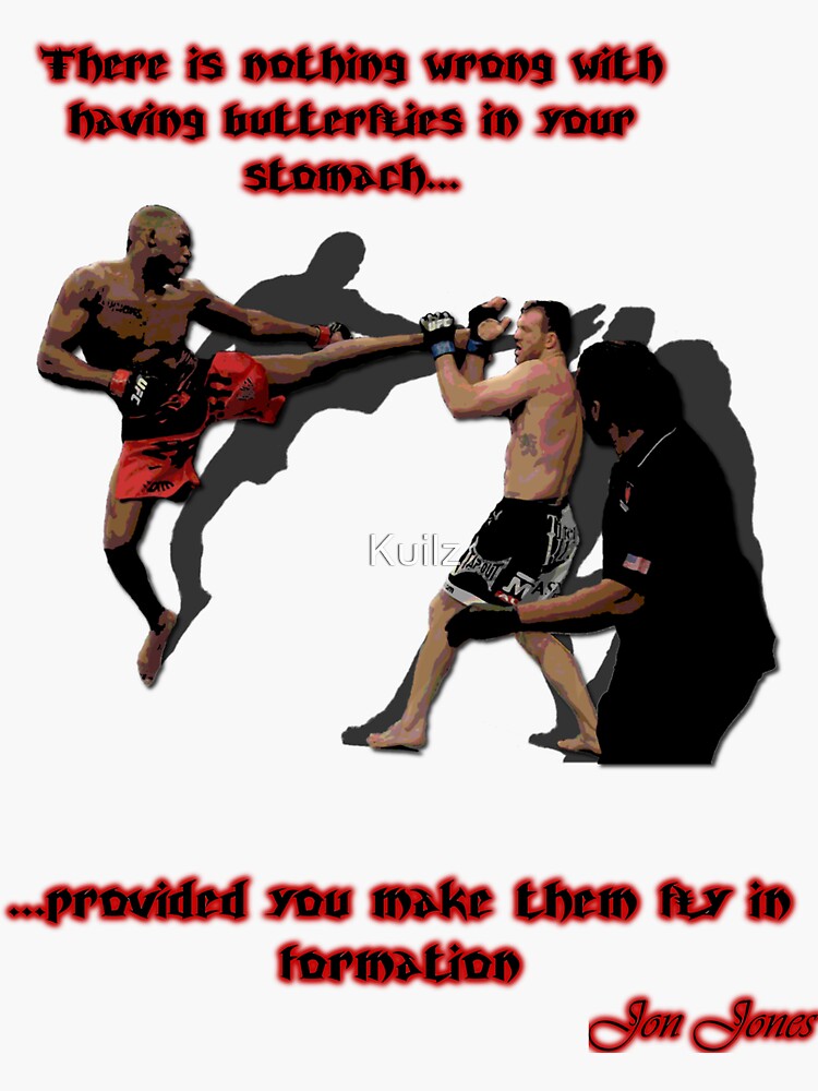 "Jonny "Bones"Jones" Sticker for Sale by Kuilz | Redbubble