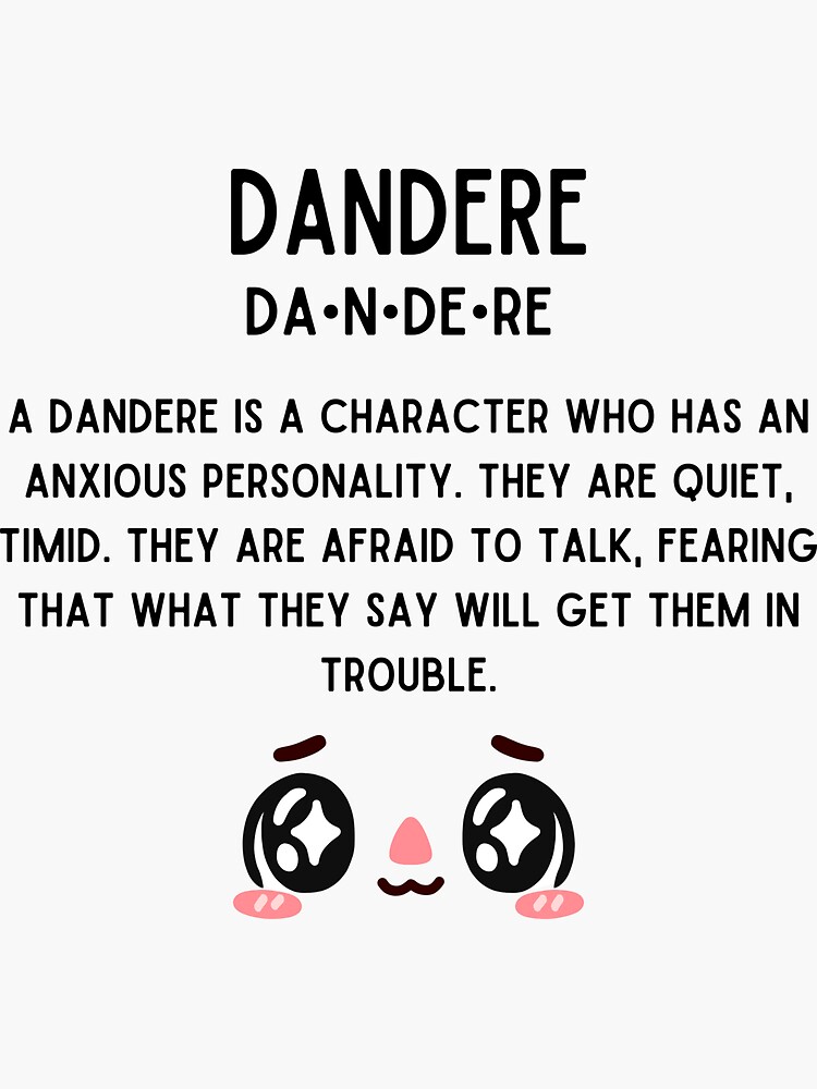 "Dandere Anime Character Definition Anime Eyes" Sticker for Sale by ...