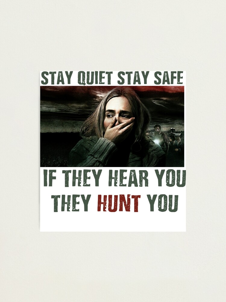 Lámina fotográfica «Un lugar tranquilo llora La película de terror de ...