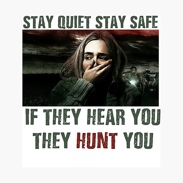 Lámina fotográfica «Un lugar tranquilo llora La película de terror de ...