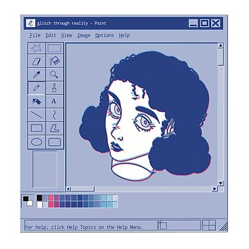"Microsoft paint " Sticker for Sale by chamomile-cafe | Redbubble