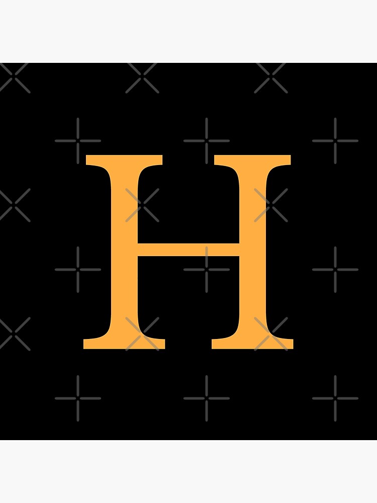"Letter H - Orange Color" Art Print for Sale by FunStudio | Redbubble