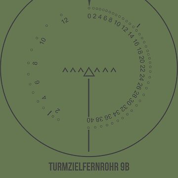 "German tank sight Turmzielfernrohr 9b" Sticker for Sale by FAawRay ...