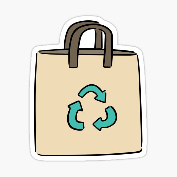 "Recycle Tote " Sticker by vvventanilla | Redbubble