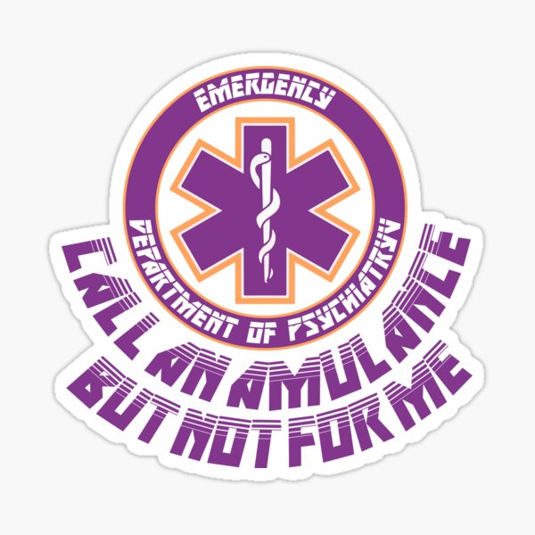 "fake ambulance" Sticker for Sale by beingonthetable | Redbubble