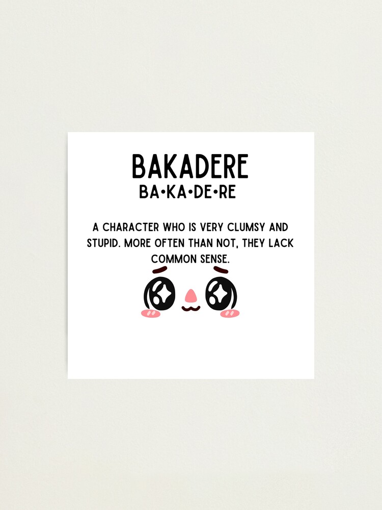 Lámina fotográfica «Bakadere Anime Definición de personaje Ojos de ...