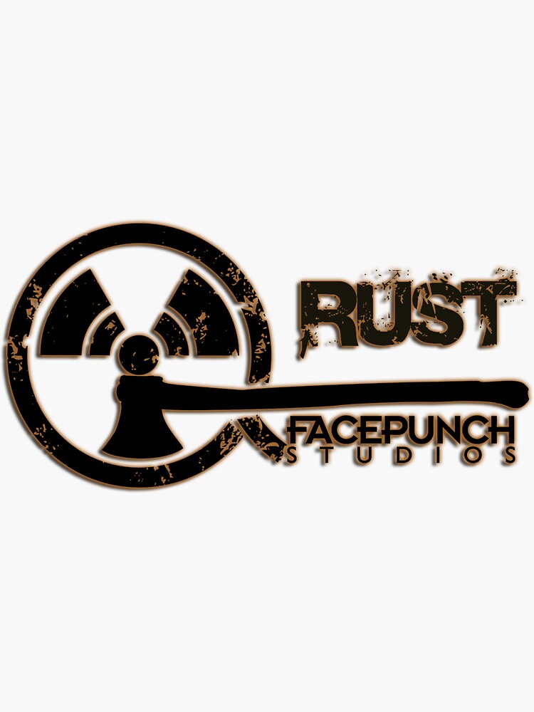 "Rust facepunch studios" Sticker for Sale by M-trend | Redbubble