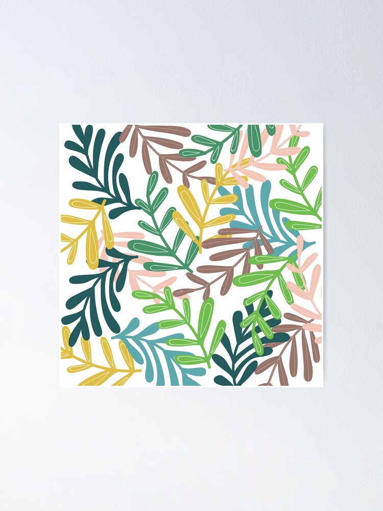 "Leafy" Poster for Sale by cakesforlunch | Redbubble