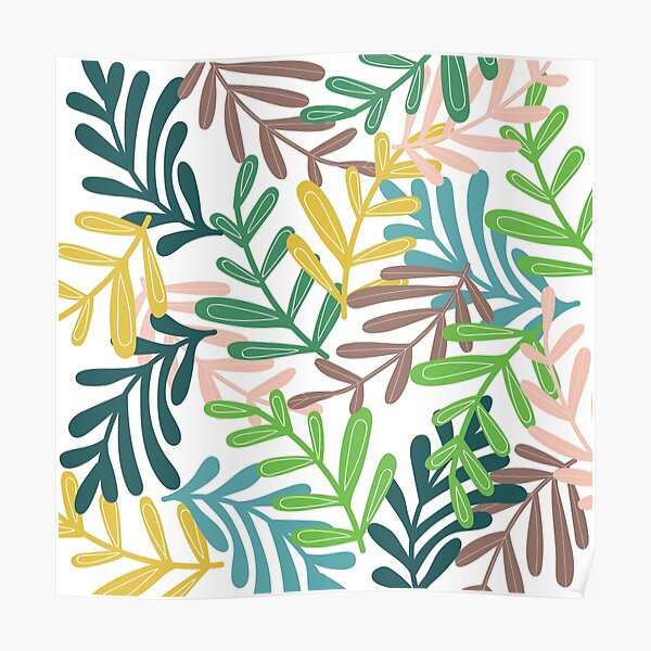 "Leafy" Poster for Sale by cakesforlunch | Redbubble