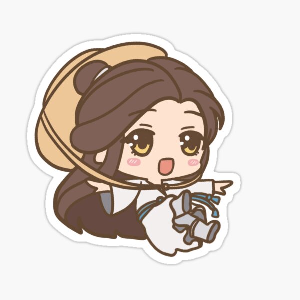 "TGCF Xie Lian" Sticker for Sale by tonamie | Redbubble