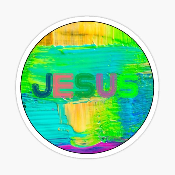 "Jesus" Sticker by Shalomjoy | Redbubble