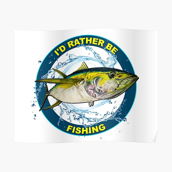 "yellowfin tuna logo" Poster by PaulsArt5 | Redbubble