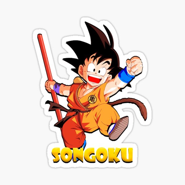 "son goku " Sticker for Sale by areeliter | Redbubble