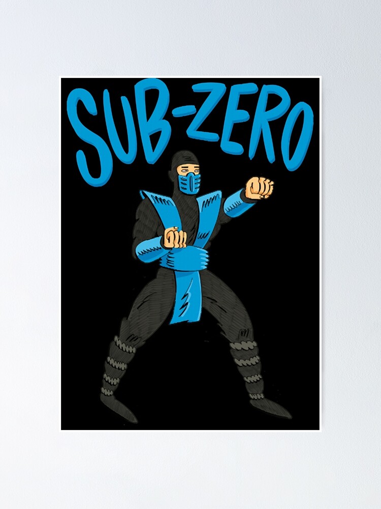 "Sub-Zero Mortal Kombat Kartoon " Poster for Sale by llaRudicil8 ...