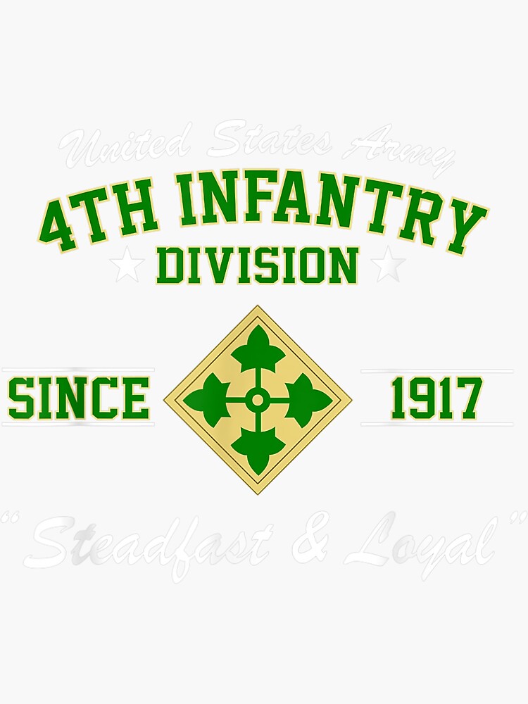 "4th Infantry Division " Sticker for Sale by SaltyFNG | Redbubble