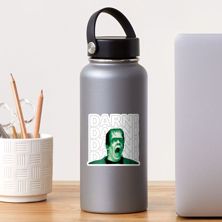 "Herman Munster Darn! Darn! Darn! Darn!" Sticker for Sale by Capn-Rays ...