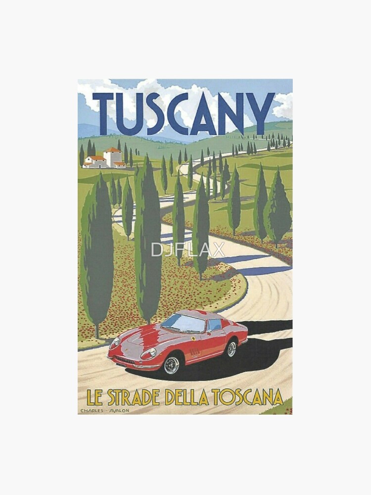 "Tuscany Poster" Sticker for Sale by DJFLAX | Redbubble