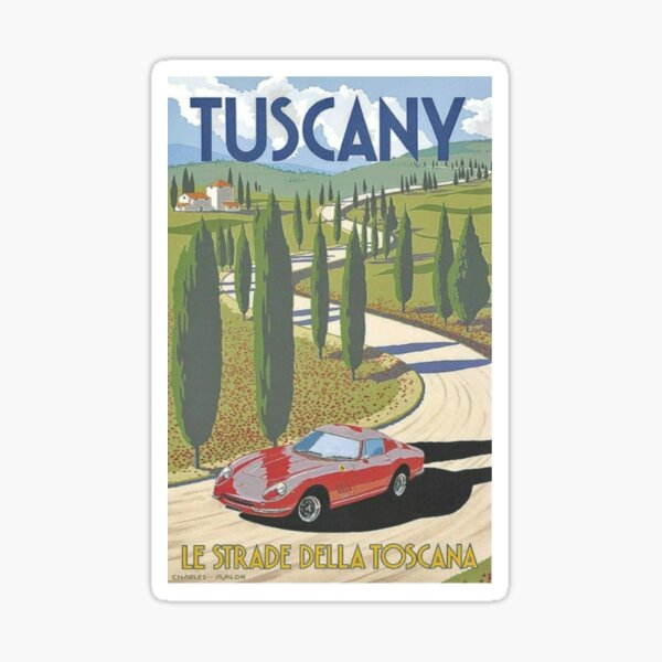 "Tuscany Poster" Sticker for Sale by DJFLAX | Redbubble