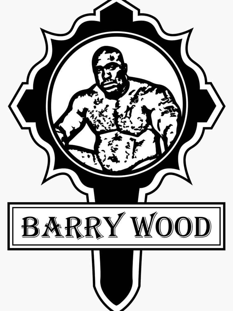 "Barry Wood Bobblehead Customized Design (White background)" Sticker ...