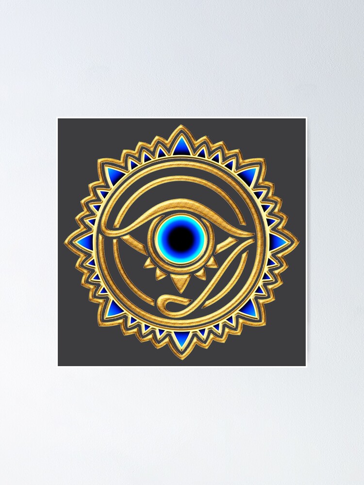 "Sign Of A Protective Eye Against The Evil Eye" Poster by Phantasmal-2 ...