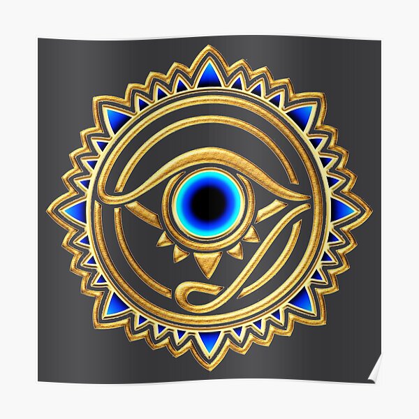 "Sign Of A Protective Eye Against The Evil Eye" Poster by Phantasmal-2 ...