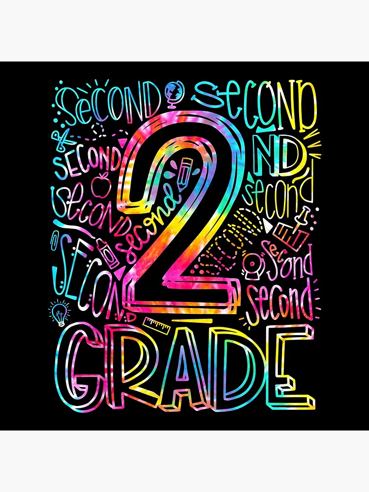 Póster «Tie Dye Equipo de tipografía de segundo grado Segundo grado» de ...