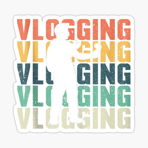 "Retro Vlogging vintage" Sticker for Sale by oussama078050 | Redbubble