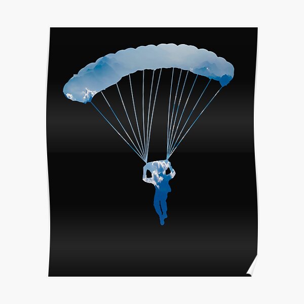 "Sky And Clouds Skydiving Sky Diver Skydive" Poster for Sale by ...