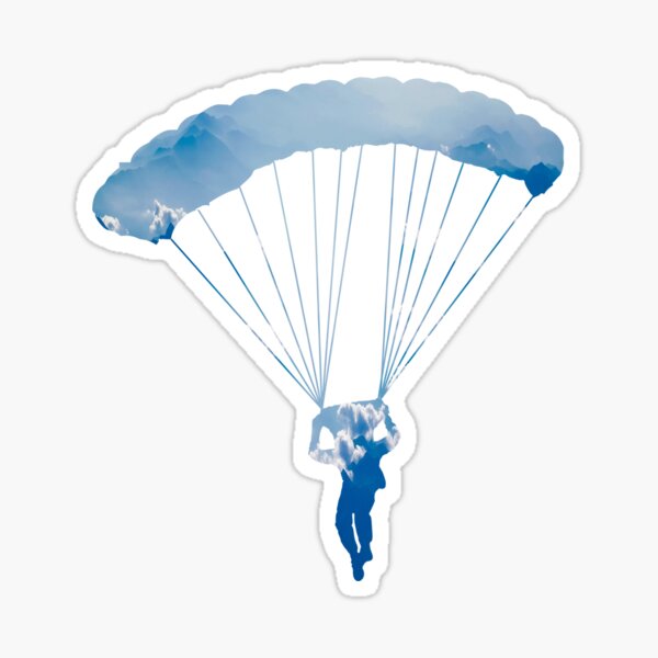 "Sky And Clouds Skydiving Sky Diver Skydive" Sticker for Sale by ...
