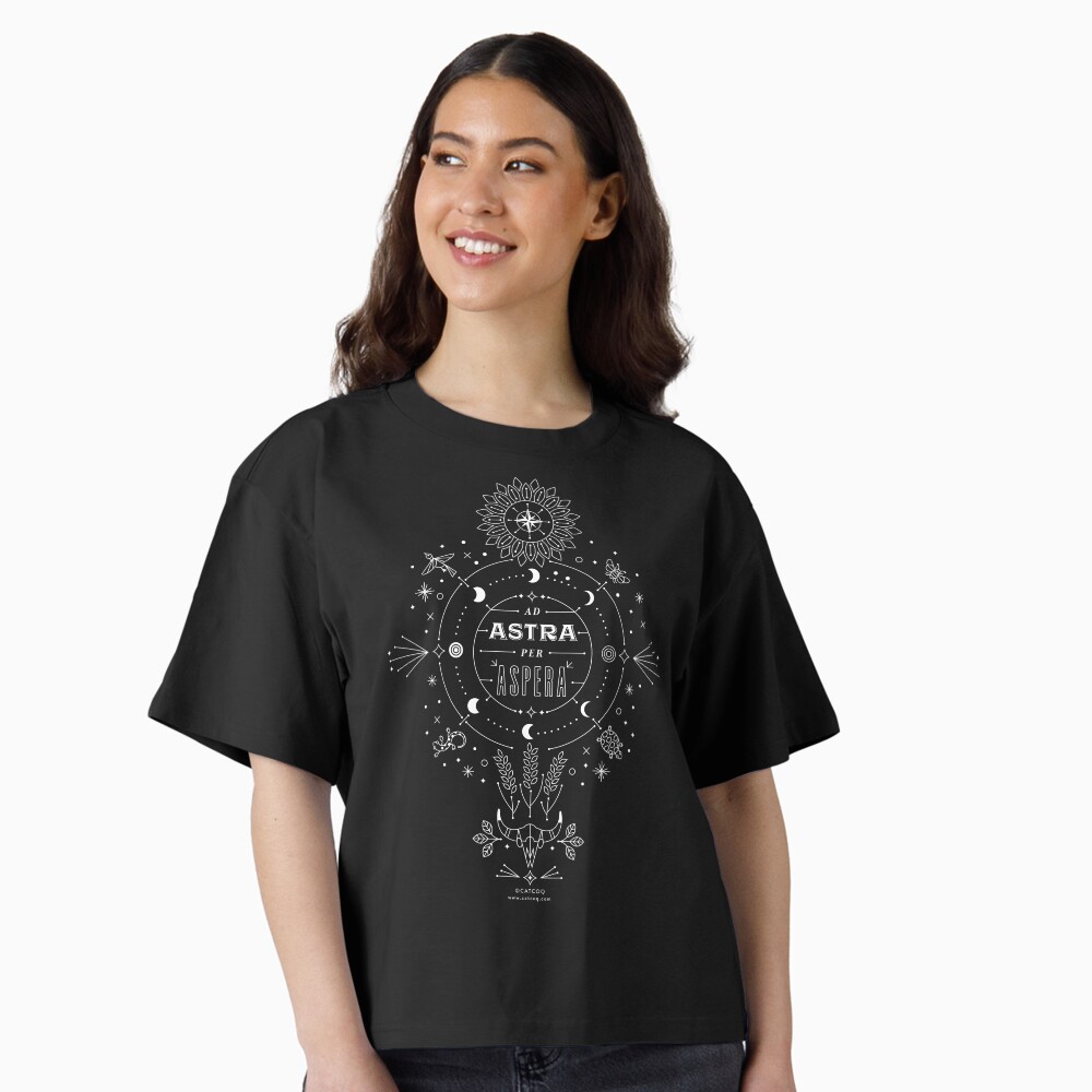 "Ad Astra Per Aspera" Essential T-Shirt for Sale by catcoq | Redbubble