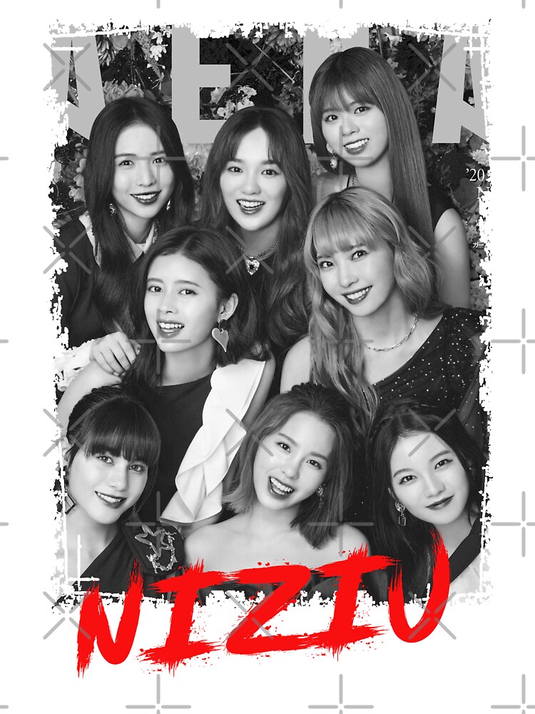 "NiziU Kpop Group Members Black and White Kpop RGB Color Design" Kids T ...