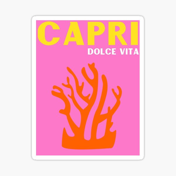 "CAPRI" Sticker for Sale by torrestrey | Redbubble