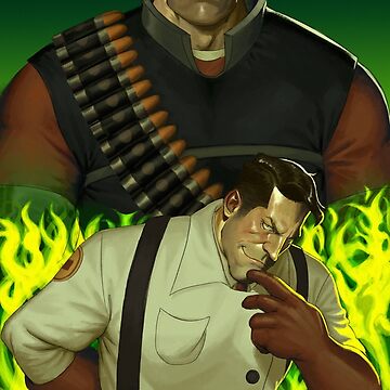 "Heavy & Medic poster" Poster for Sale by RadCyberDad | Redbubble